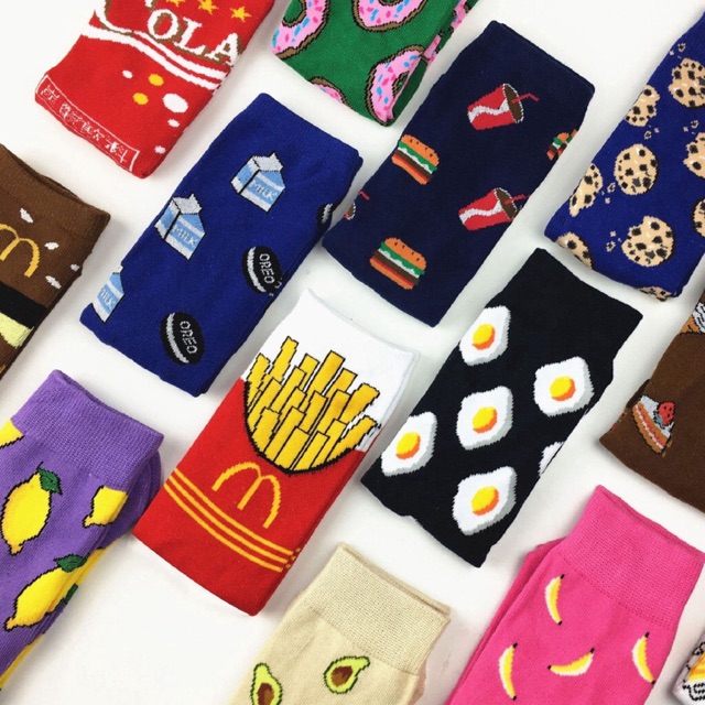 Korean Socks• Food Pattern • Iconic Socks • [F1B] | Shopee Philippines