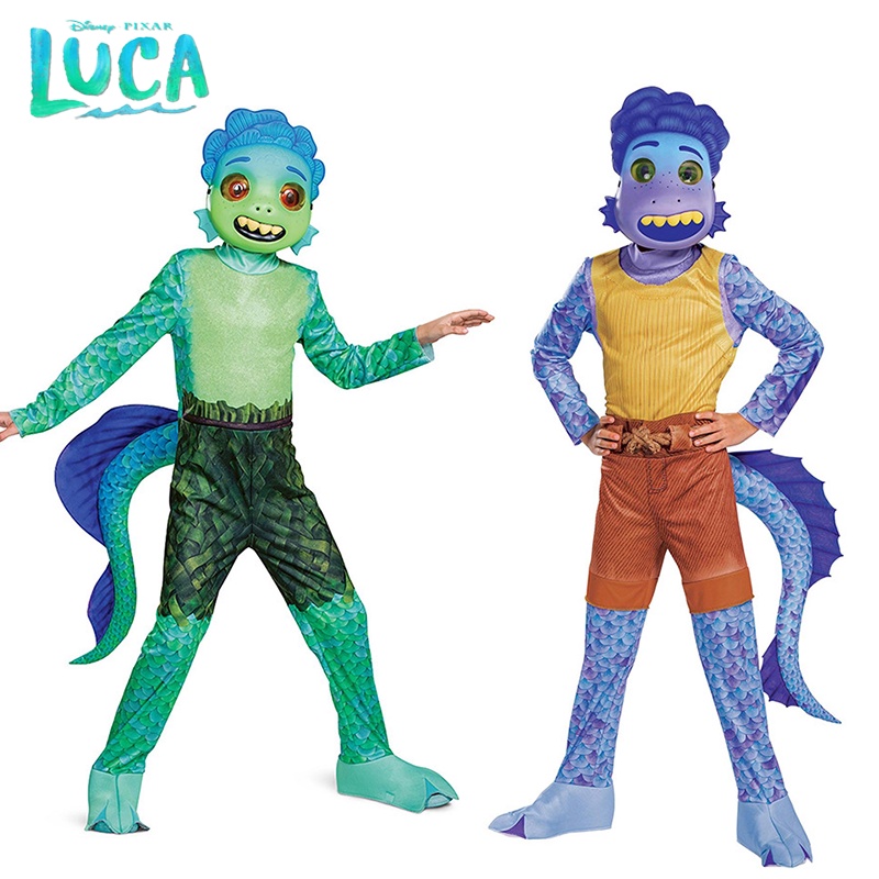 Movie Luca Alberto Cosplay Costume Sea Monster Halloween Carnival Party ...