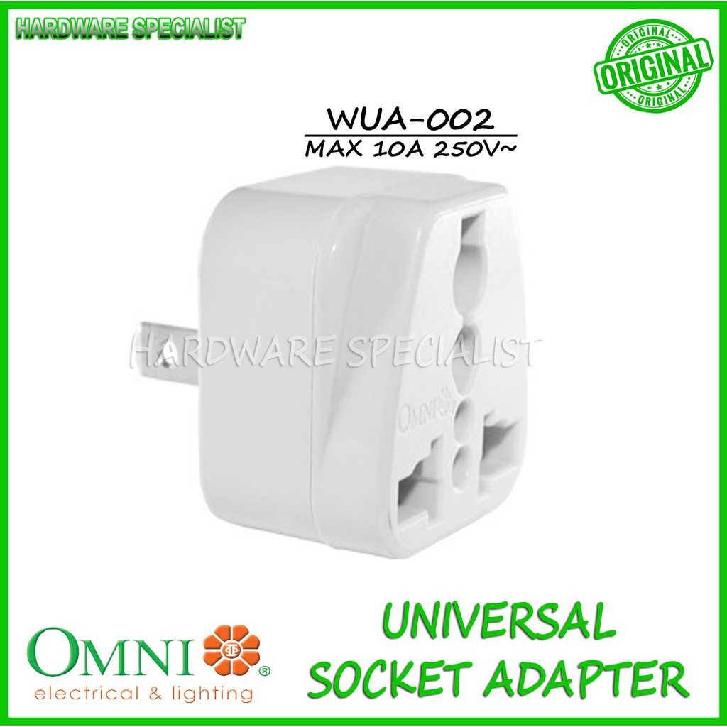 Omni Universal Socket Adapter WUA-002 Original Authentic | Shopee ...