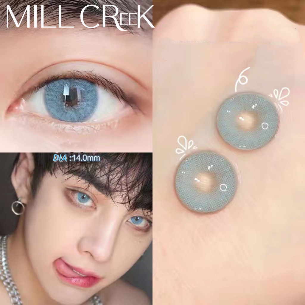 Man Color Contact Lenses for Men Unisex 2 Pieces (1 Pair) Natural and ...