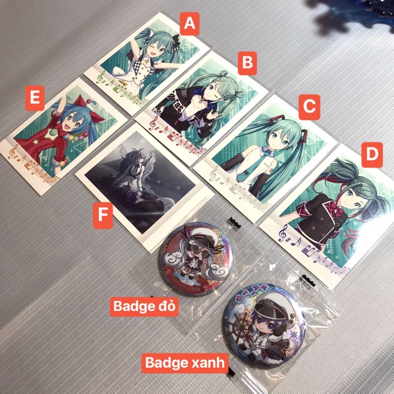 Polaroid Photo Hatsune Miku - Genuine Japanese badge Miku badge badge ...