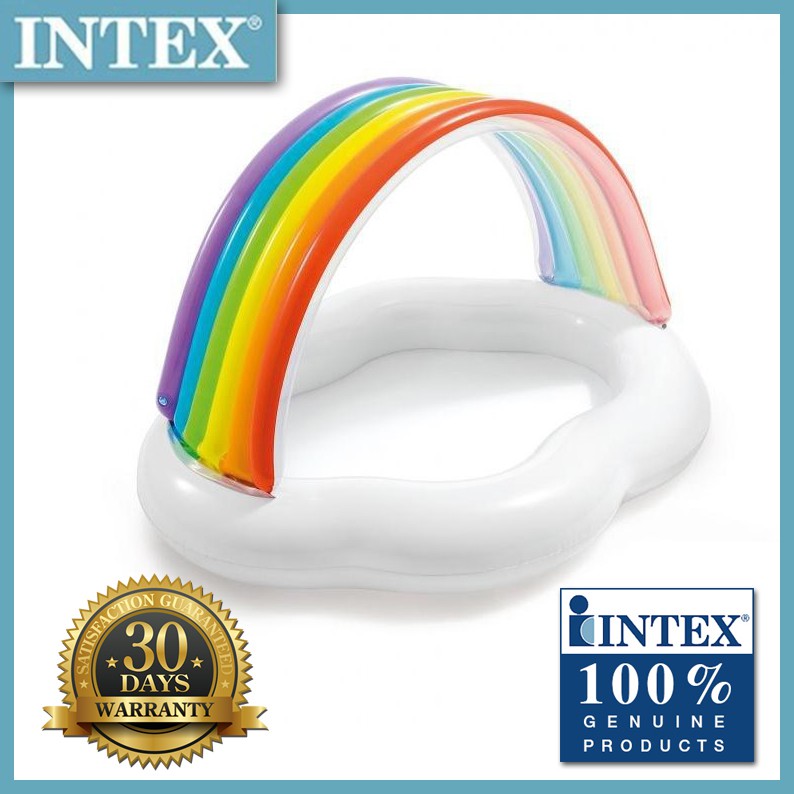 Intex 57141 Rainbow Cloud Baby Pool | Shopee Philippines