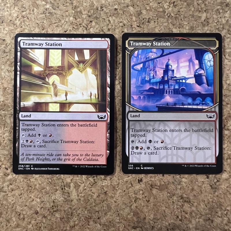 MTG TRAMWAY STATION | LAND | STREETS OF CAPENNA | BLACK RED | MAGIC THE ...