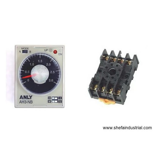 Anly AH3-NC Multi Range Timer with Socket Analog 220V AC, 6s / 60s / 6m / 60m, 1 set | Shopee ...