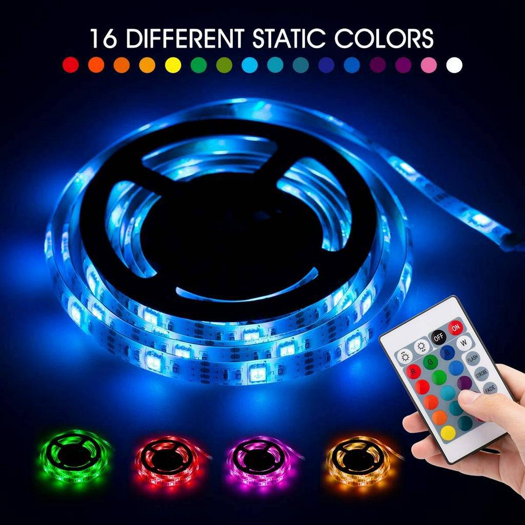COD 5M/10M RGB DC 12V LED Flexible Strip light tape full set led strip ...