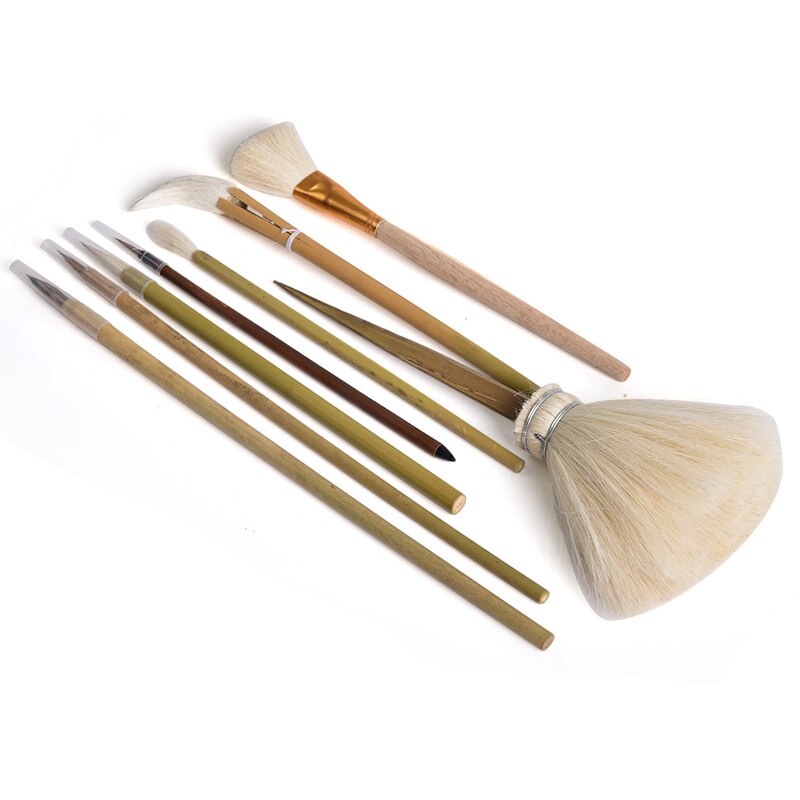 Pottery art painting tools 8 brushes for strokes, sweeping dust ...