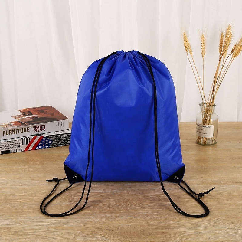 Waterproof Drawstring Pocket Outdoor Nylon Drawstring Backpack | Shopee ...