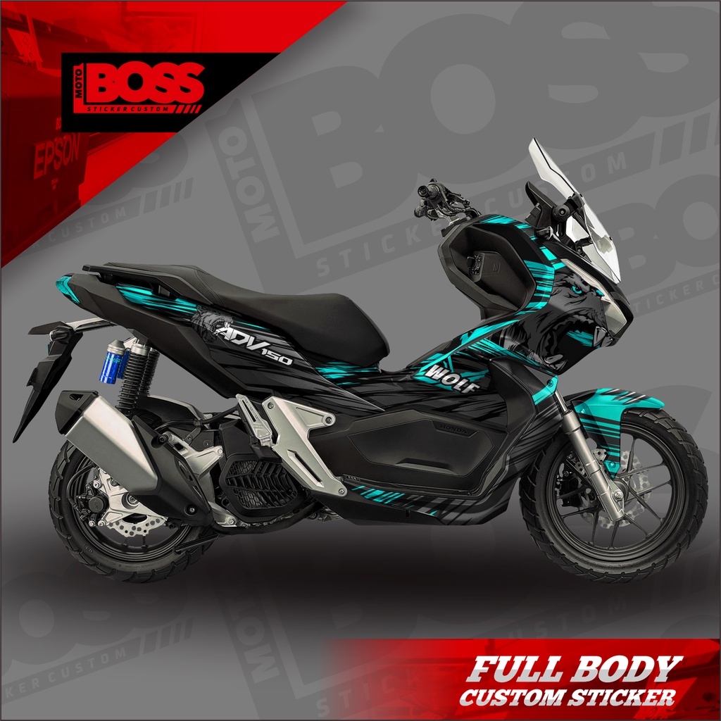 Honda ADV 150 Full Body Decal Sticker with wolf Motif | Shopee Philippines
