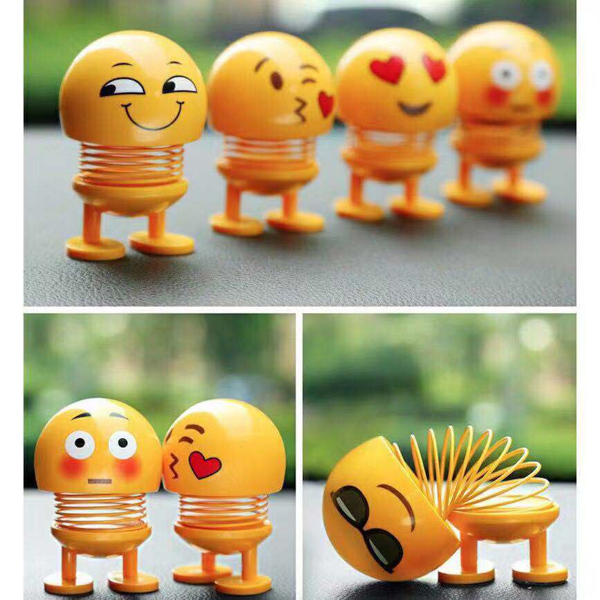 Shaking Head Doll Innovative Spring People Bouncing Ornaments Funny ...