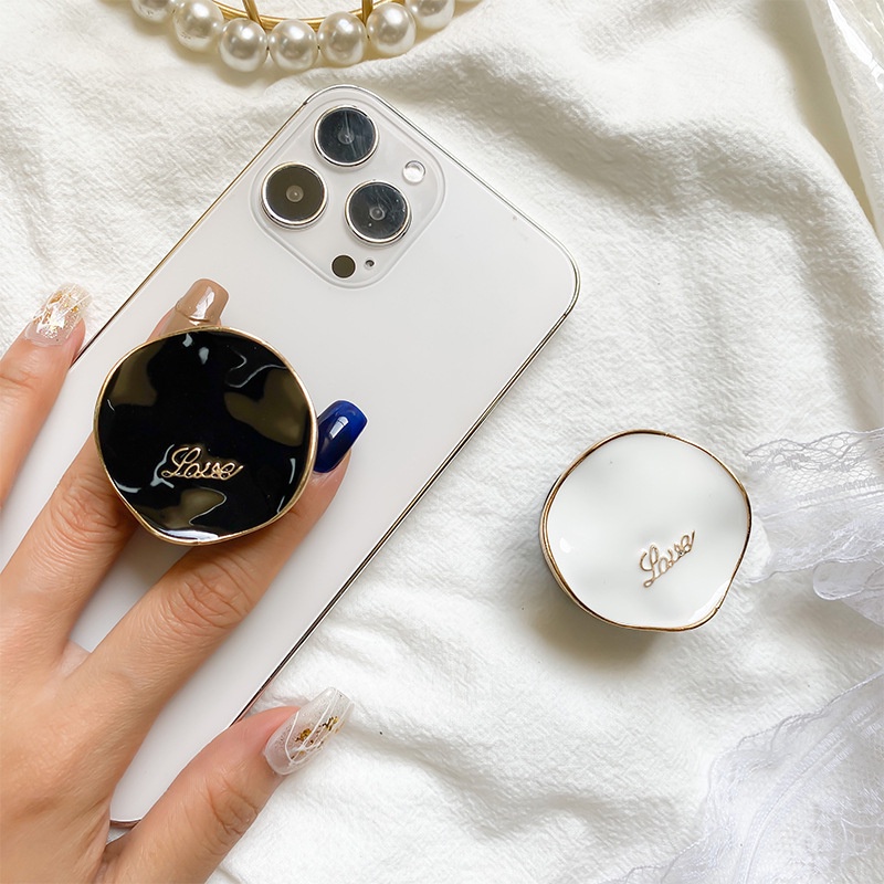 Simply Luxury Black Love Color Bracket Plain Grip Griptok Phone Holder ...