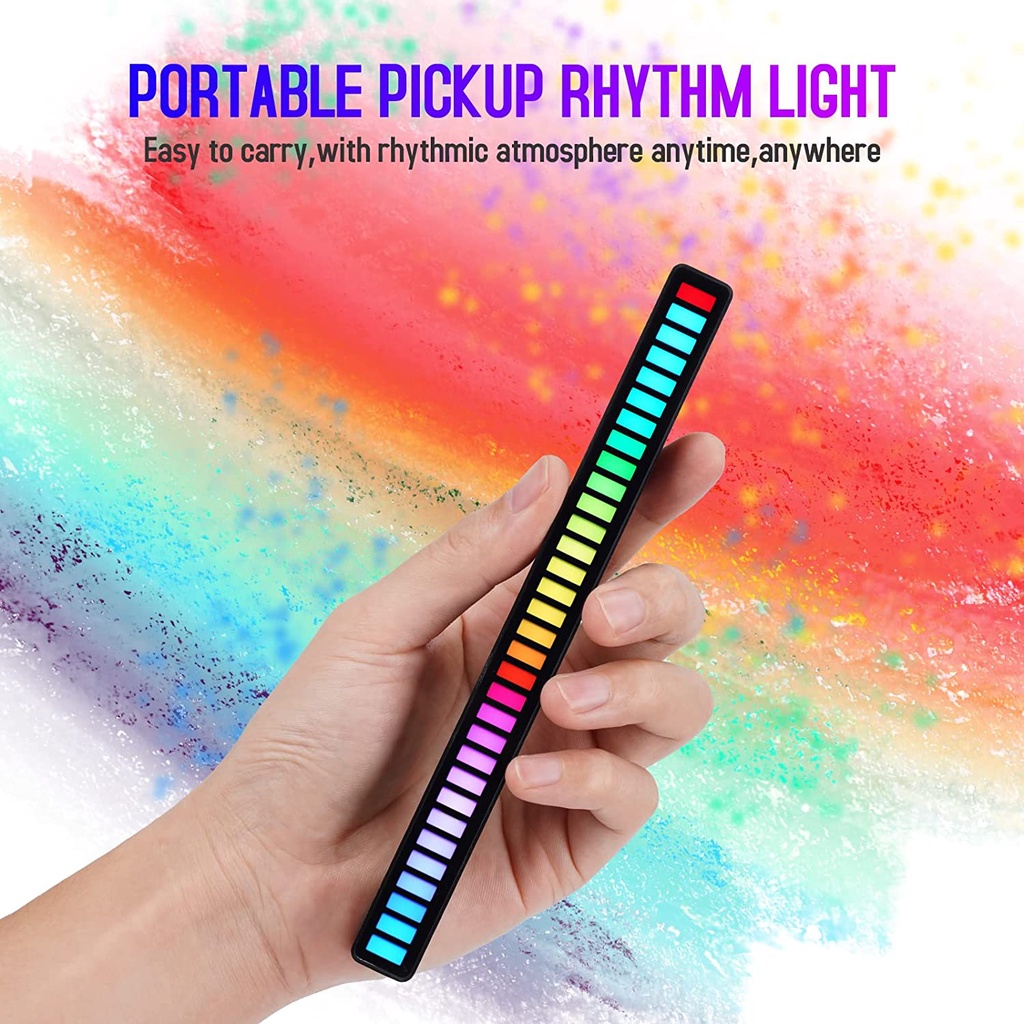Sound Control Creative LED Strip Sound Control Rhythm Light Bar RGB ...