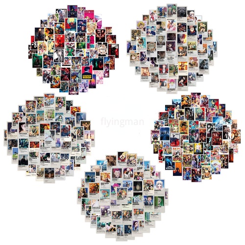 Mix Anime Stickers 50pcs Cartoons Graffiti Stickers Trolley Box Mobile ...
