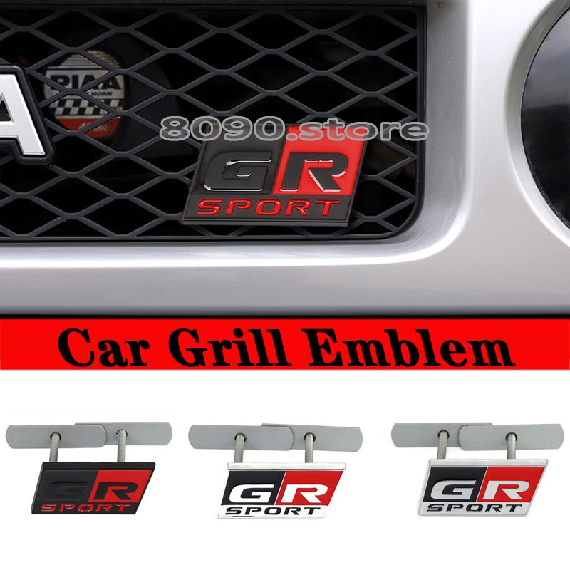 Modified GR GR Sport Car Front Grille Emblem Auto Grille Badge for ...
