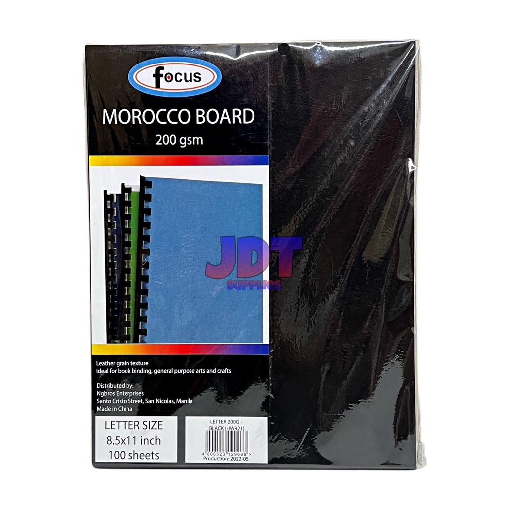 Focus 200gsm Morocco Board/Paper Binding Cover [Short/A4/Long Size ...