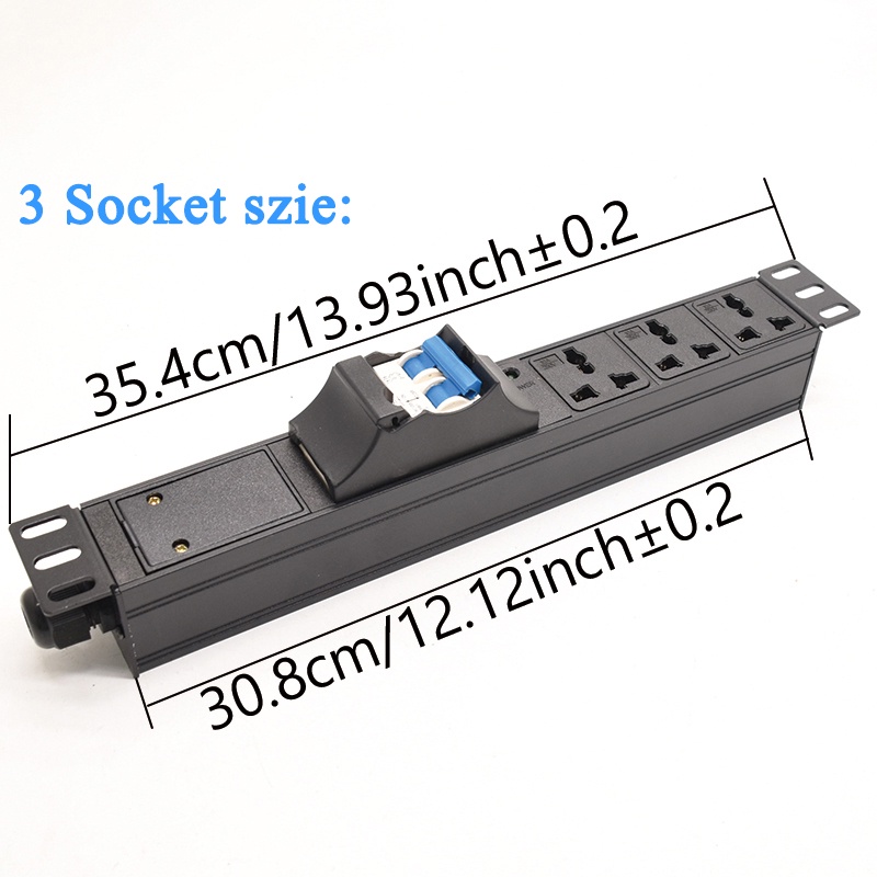 Metal Rack Power Distribution Unit Power Strip, 2-13 Position Multi ...