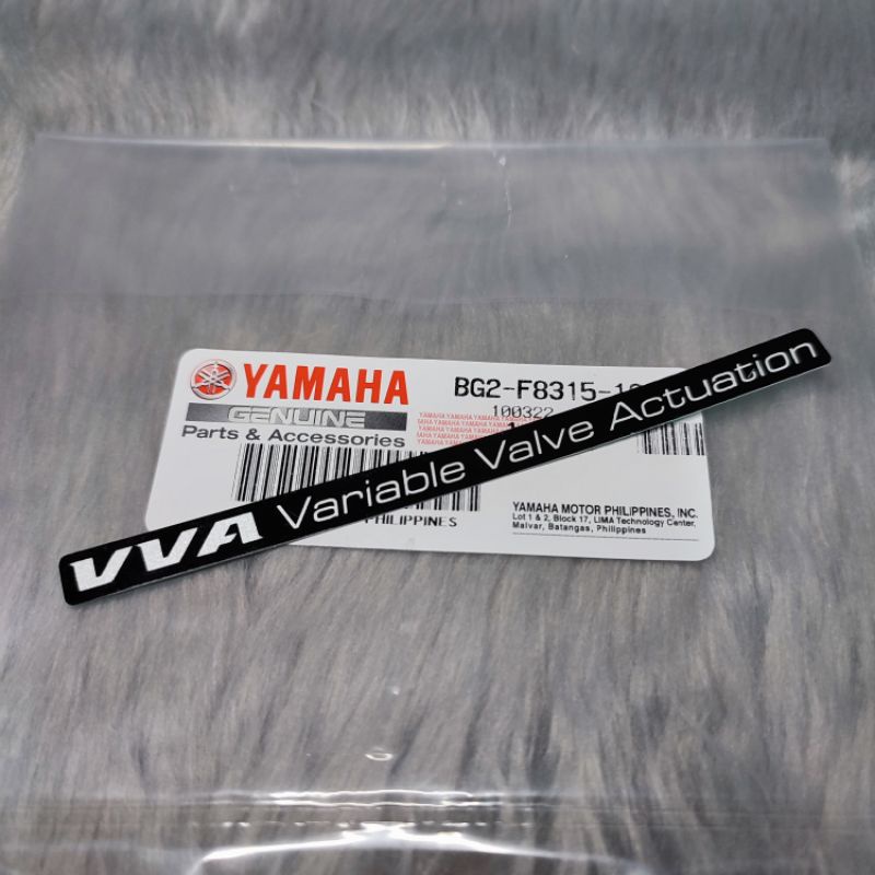 Yamaha Genuine VVA Variable Valve Actuation Sticker 12X0.7cm | Shopee ...