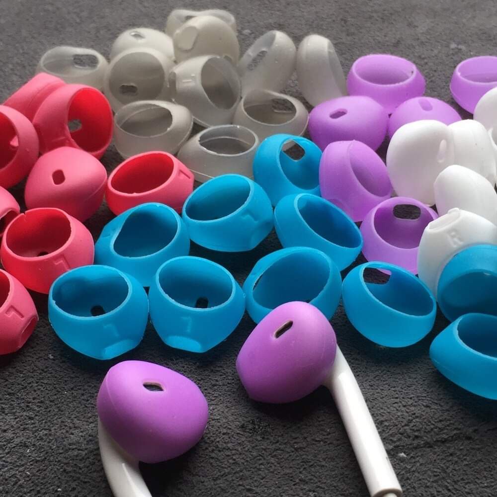 1Pair (2pcs.)Silicone Earphones Headset Cover for EarPods Earphone ...