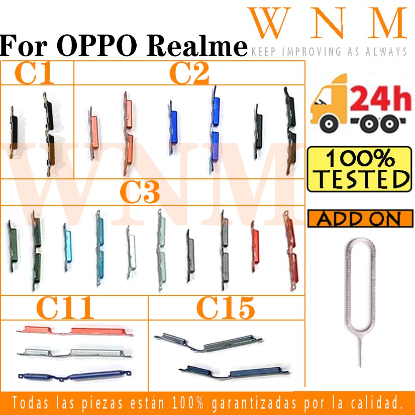 Power button For OPPO Realme C1 C2 C3 C11 C15 C17 Power and Side Button ...