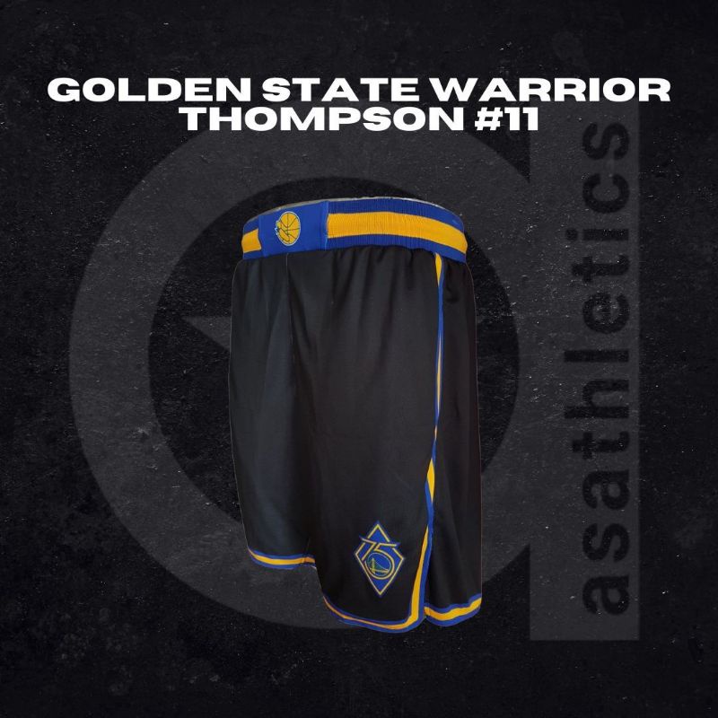 2022 GSW BLACK - THOMPSON #11 (retro shorts with pocket) | Shopee ...