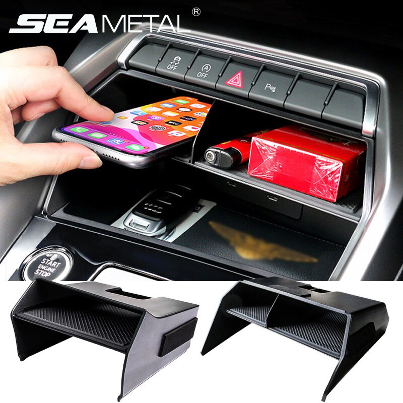 SEAMETAL Car Center Console Dashboard Storage Case Organizer Box For ...