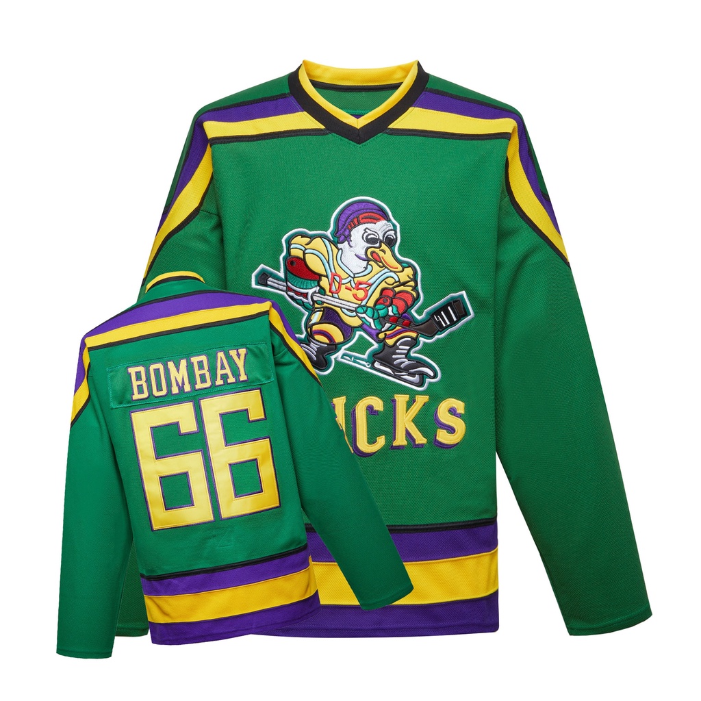 Mighty Ducks Exercise Training ice Green hockey jersey colthes ...