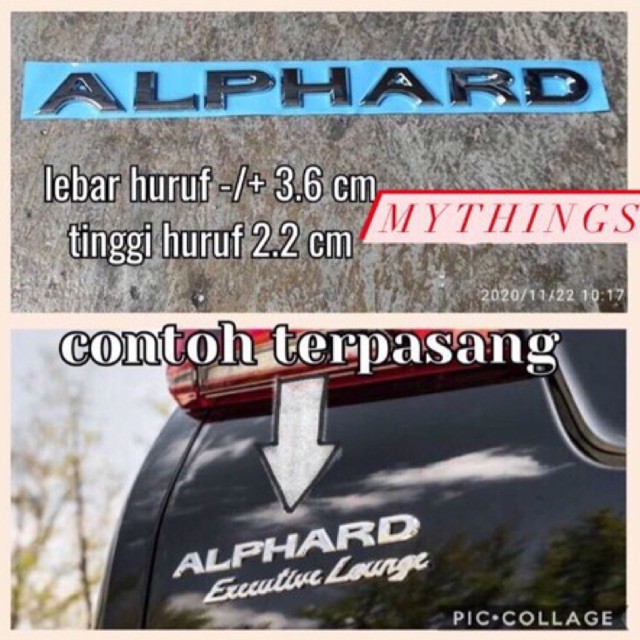 Alphard vellfire V6 EXECUTIVE LOUNGE emblem for alphard and vellfire ...