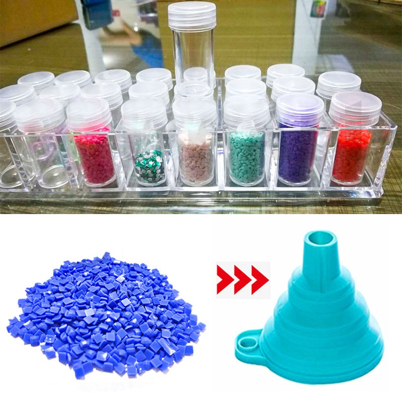 5d DIY Diamond Painting Tool Storage Foldable Silicone Funnel Diamond ...