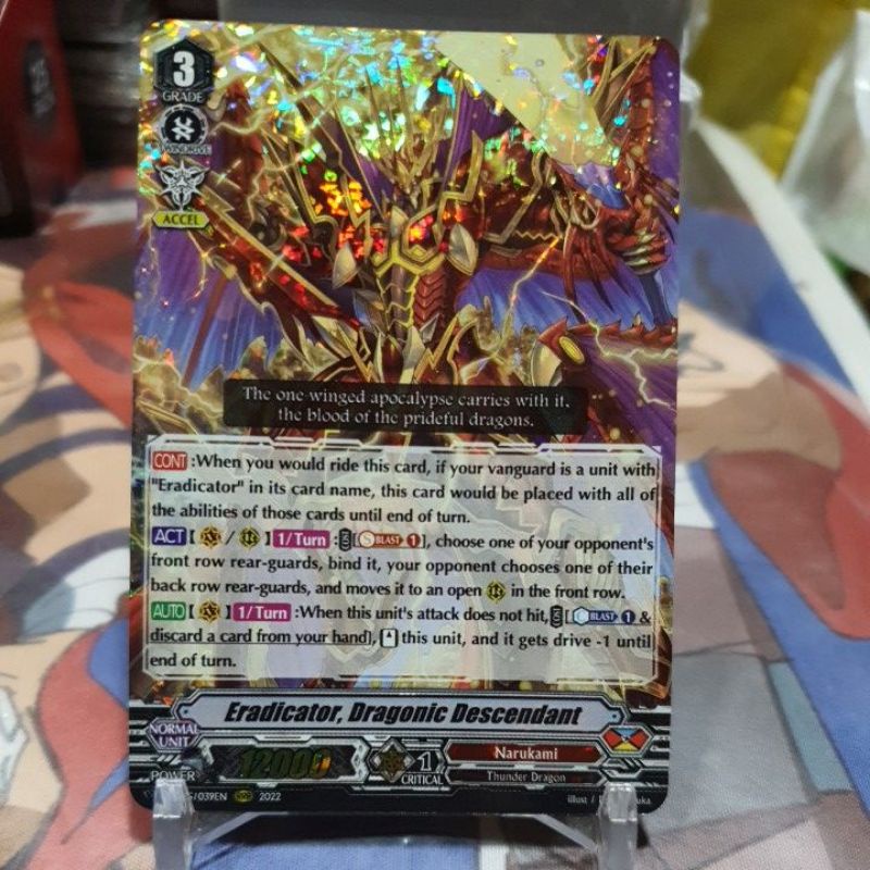 ERADICATOR, DRAGONIC DESCENDANT RRR DVS05 CARDFIGHT VANGUARD ENGLISH | Shopee Philippines