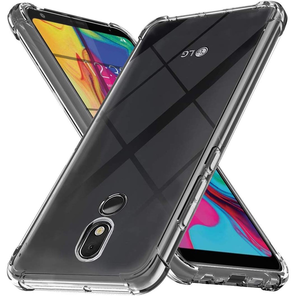 LG Stylo 5 6 Plus Soft Shockproof Case Crystal Clear Gel TPU Shock ...