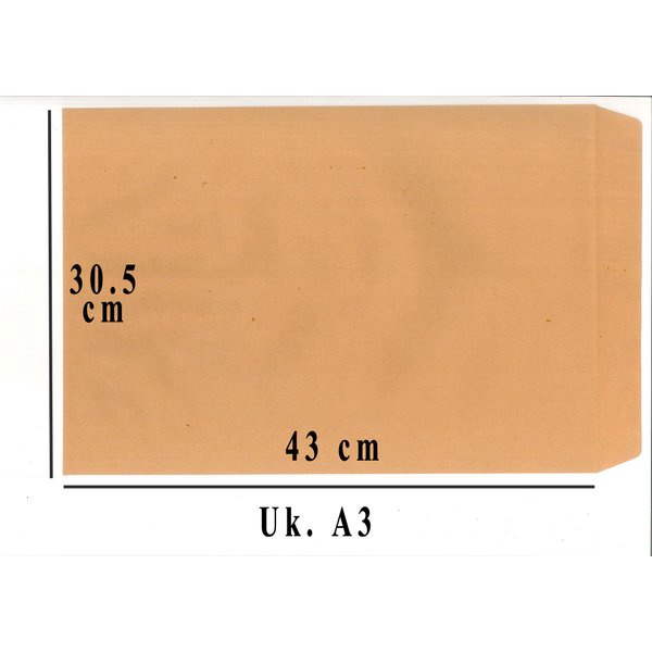 A3 Brown Envelopes Large Brown Envelopes Contents 100 Sheets | Shopee ...