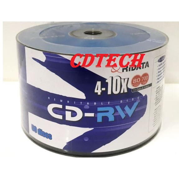 RIDATA HP CD-RW /CDRW CD Re-Writable 10X 10PCS /50PCS | Shopee Philippines