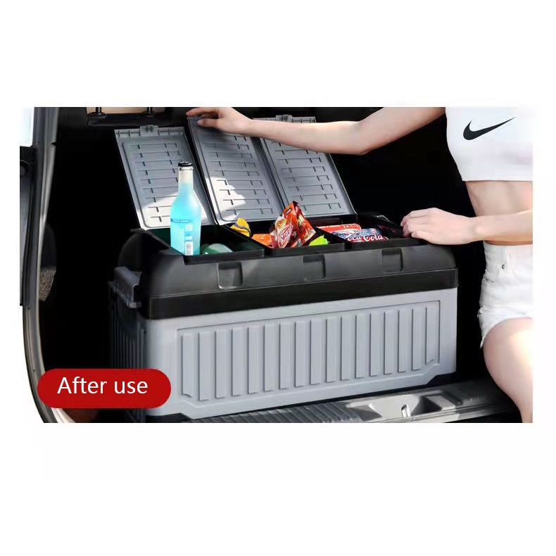 Car storage box large capacityfoldable car organizer multifunctional ...