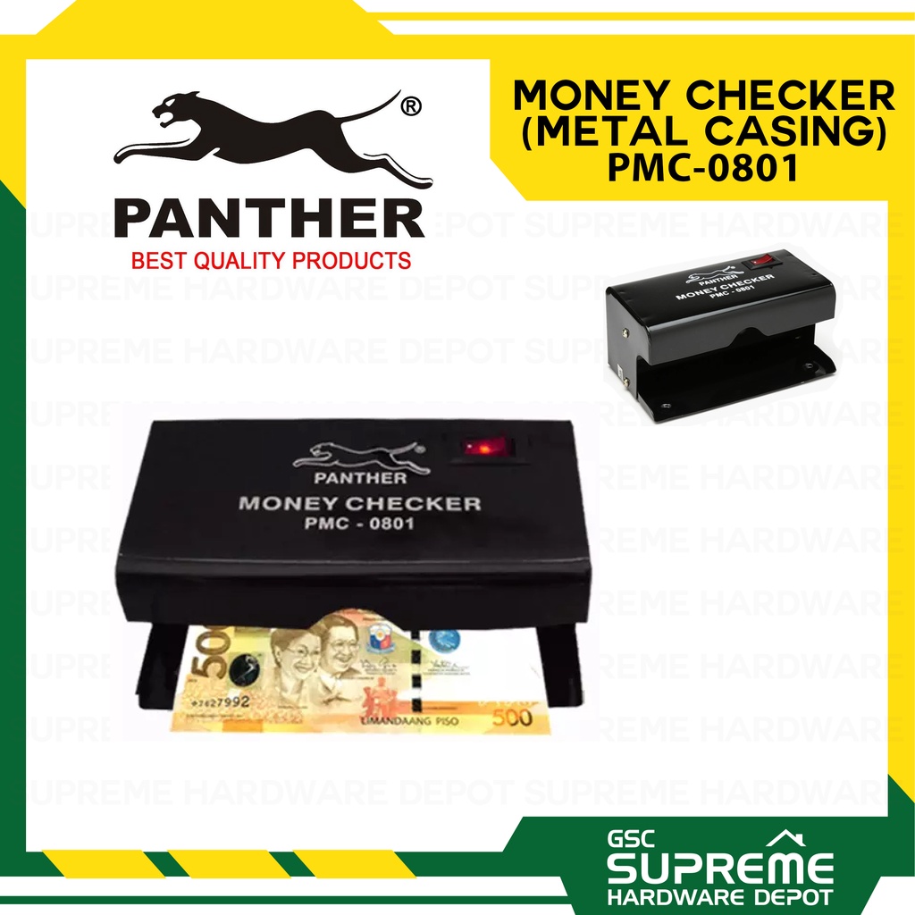 Panther Money Checker Metal Casing UV Light Money Detector PMC 0801 ...