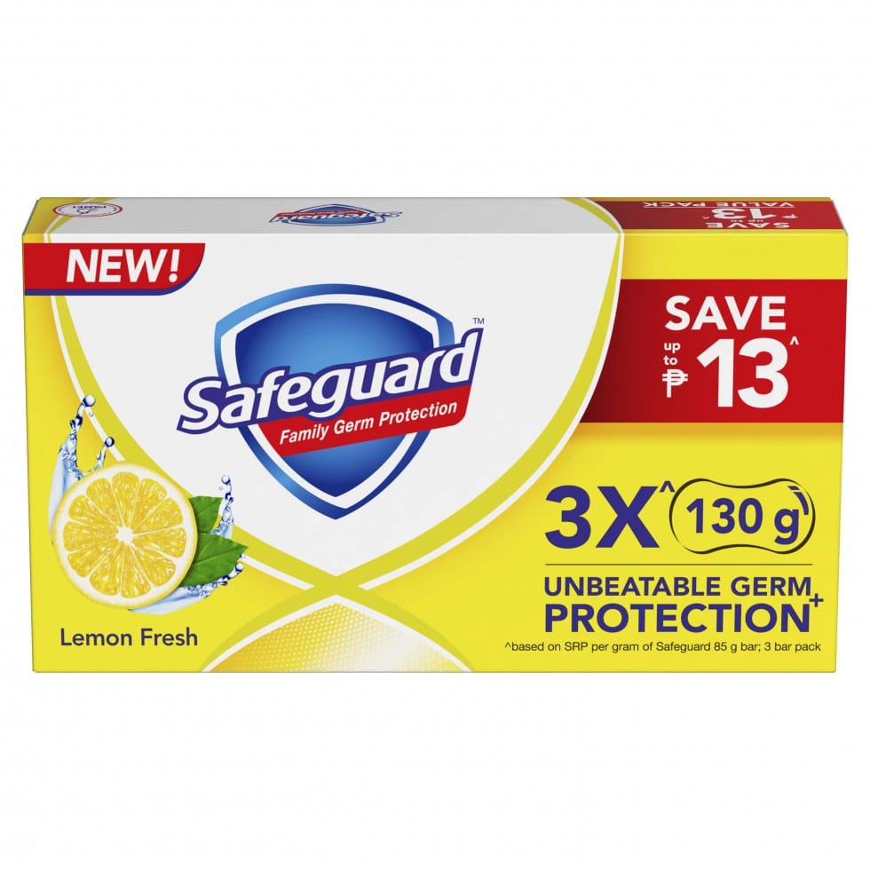 Safeguard Value Pack Lemon Fresh Tripid Bar Soap (130g) | Shopee ...