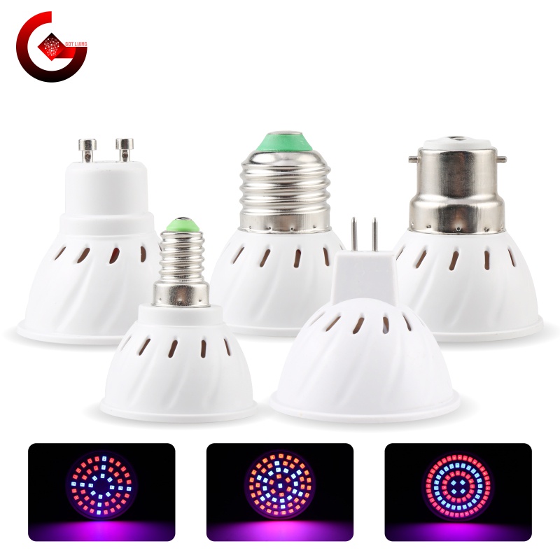 Got Liang Led Grow Bulb E27 E14 GU10 MR16 GU5.3 220V Hydroponic Growth Light 3w 4w 5w Full ...
