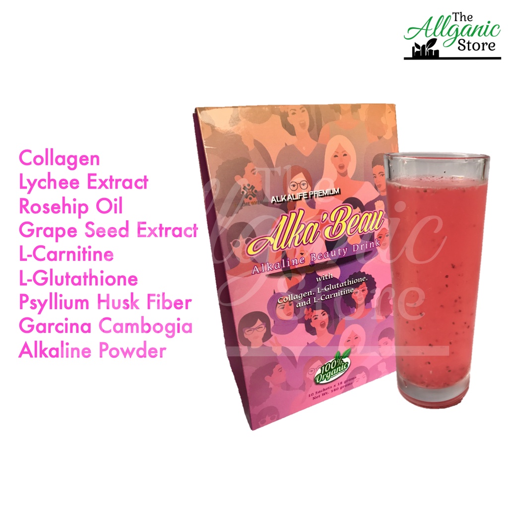 ALKALIFE PREMIUM Alka'Beau (Alkaline Beauty Drink) 180 g (10 sachets x ...