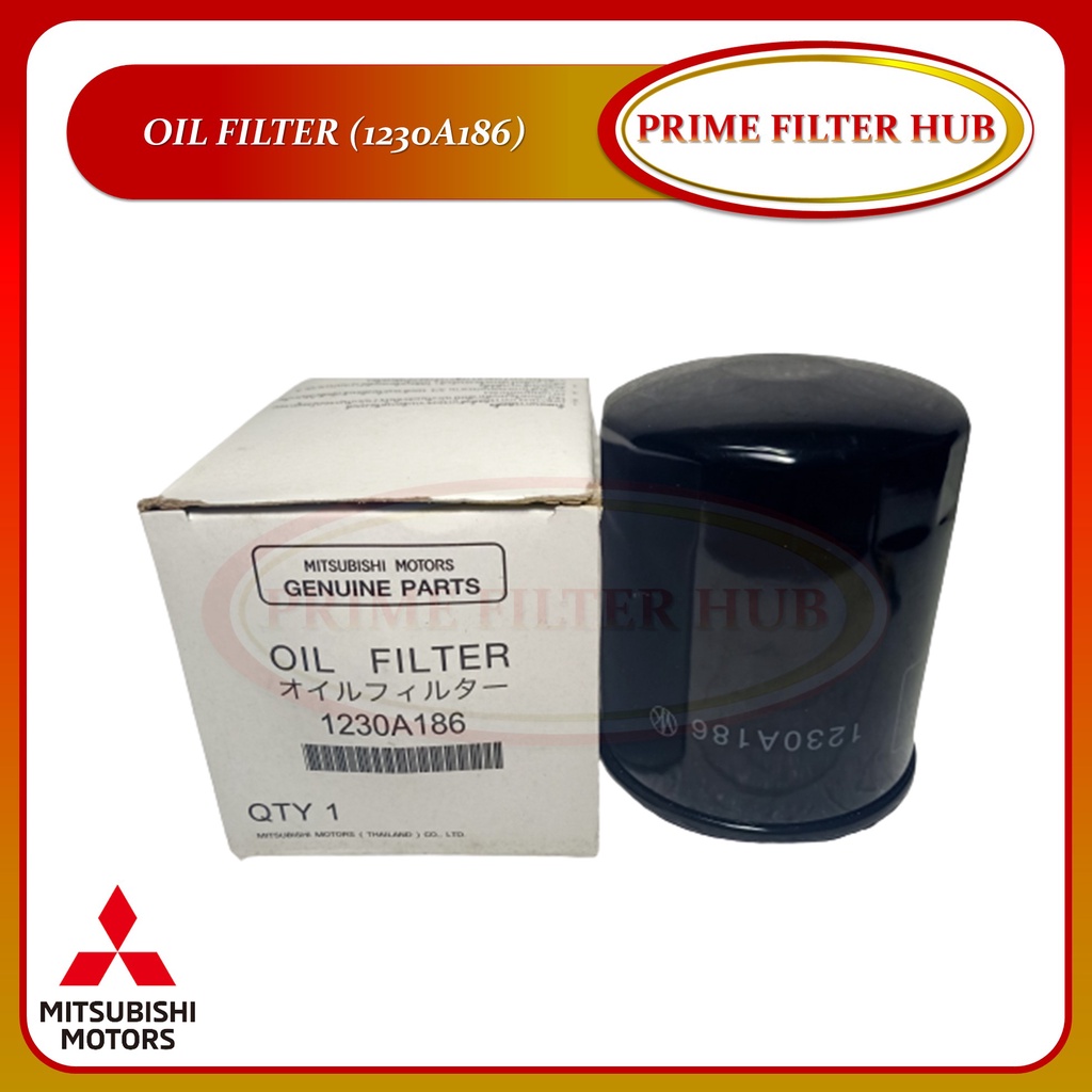 Oil Filter (1230A186) Mitsubishi Montero Gen2 (2008 - 2015), Mitsubishi ...