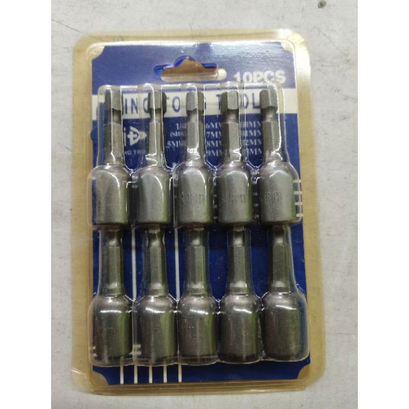 10pcs TEX SCREW ADAPTOR SCREW DRIVER BIT 8mm | Shopee Philippines