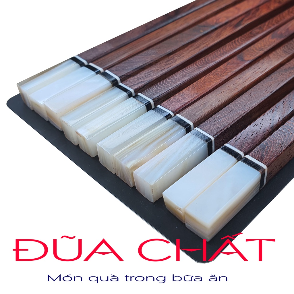 Truong THINH Brand Trac Wood Chopsticks with White Pearl Head - Black ...