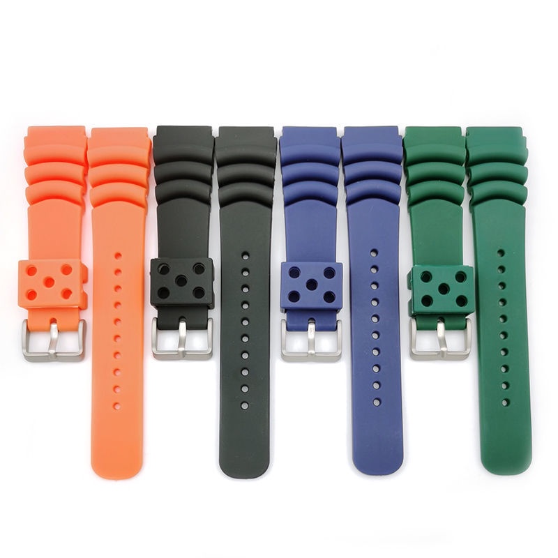 Plated Pin Silicone Rubber Seiko Watch Strap | Shopee Philippines