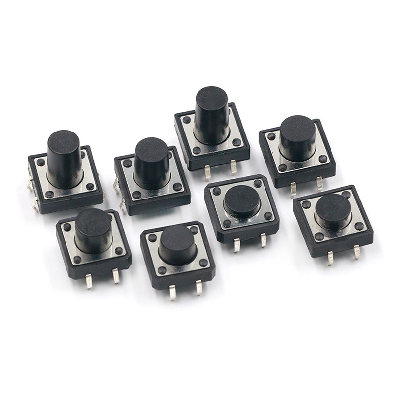 10PCS PCB Tactile Tact Mini Push Button Switch SMD 4pin Micro switch 12*12*4.3/5/6/7/8/9 MM ...