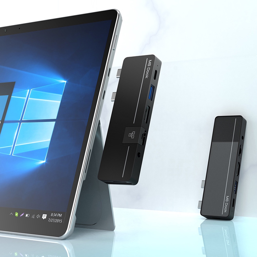 USB C Hub for Microsoft Surface Pro 12 8 9 10 11 Pro X 2022 Dock with ...
