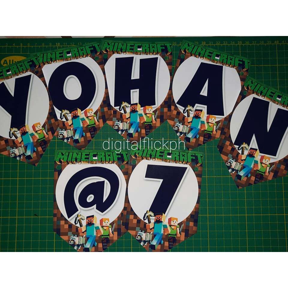 PERSONALIZE BIRTHDAY BANNERS M-craft Theme , Party, Name Banner, Happy ...