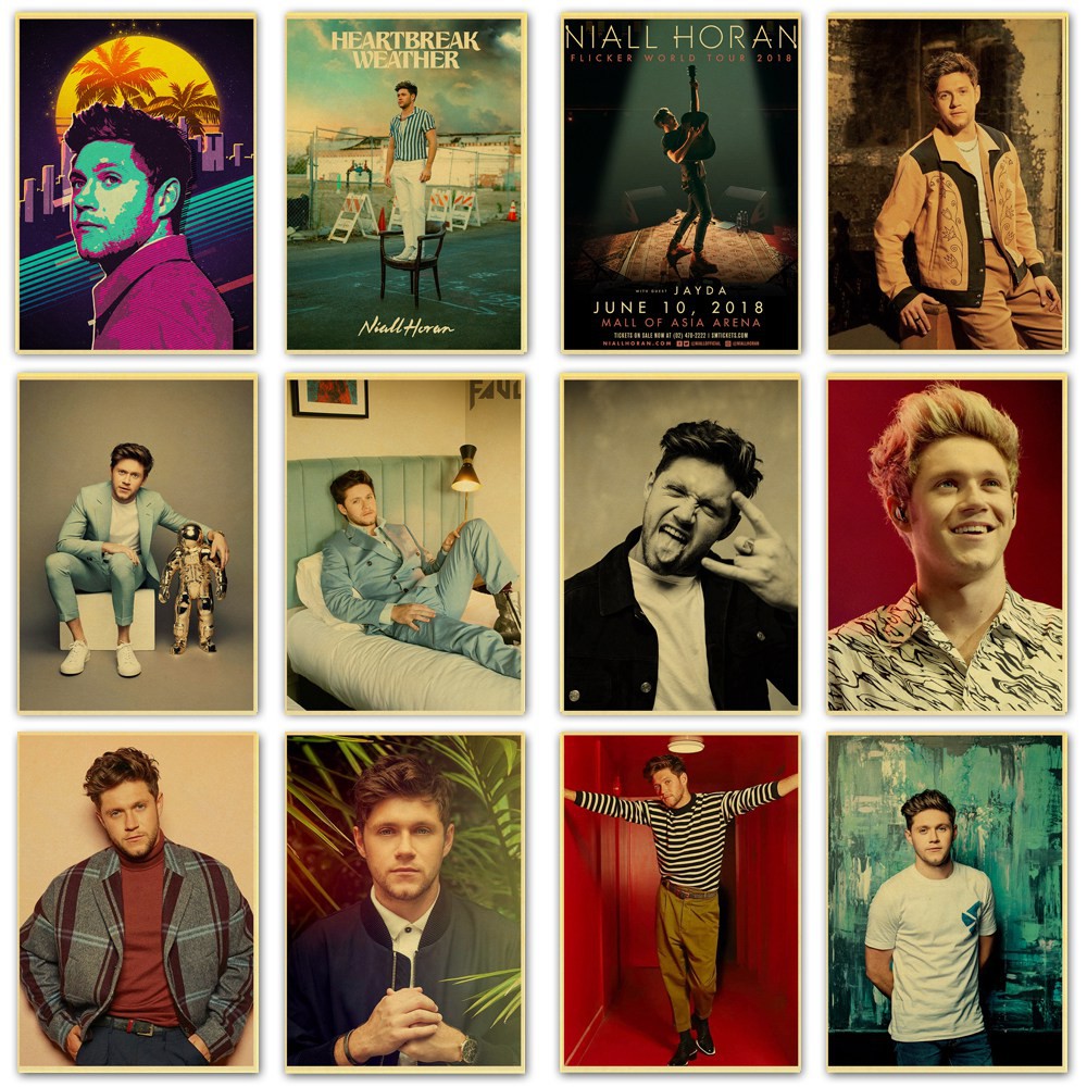 One Direction Member Singer Niall Horan Retro Poster kraft Paper Prints ...