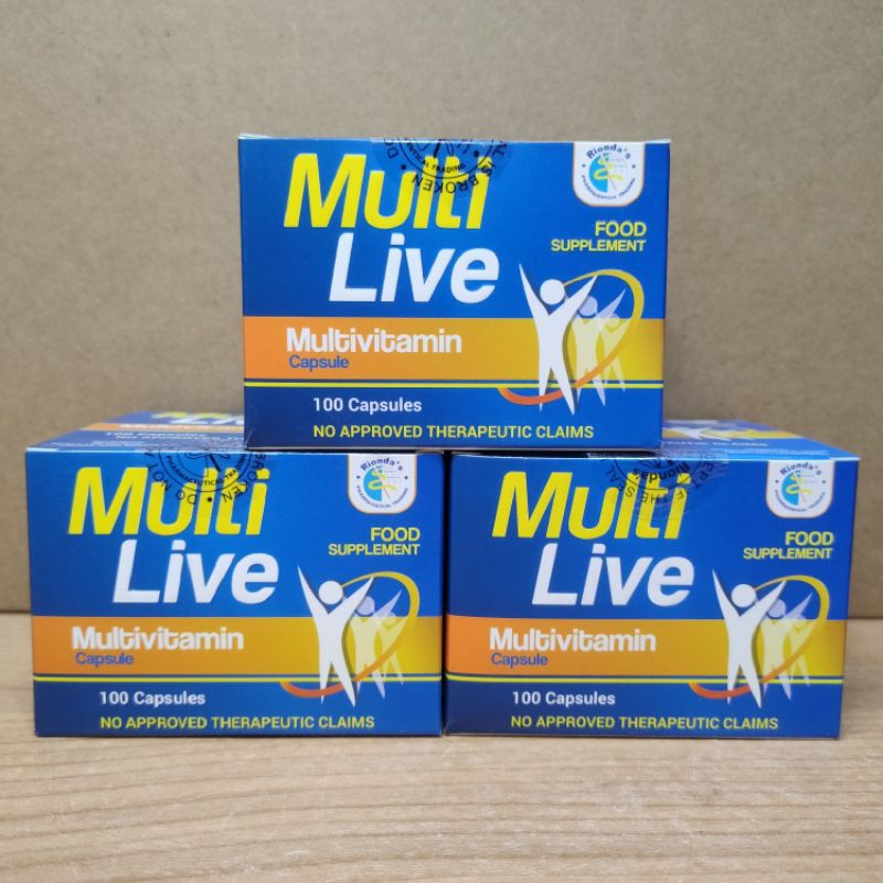 Multi Live Multivitamins MultiLive 100 Capsules | Shopee Philippines