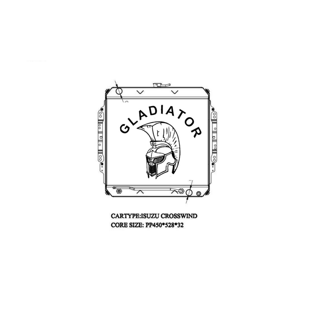 RADIATOR FOR ISUZU CROSSWIND DSL 02-17 4JA1 / 4JB1 AUTOMATIC 2ROWS ...