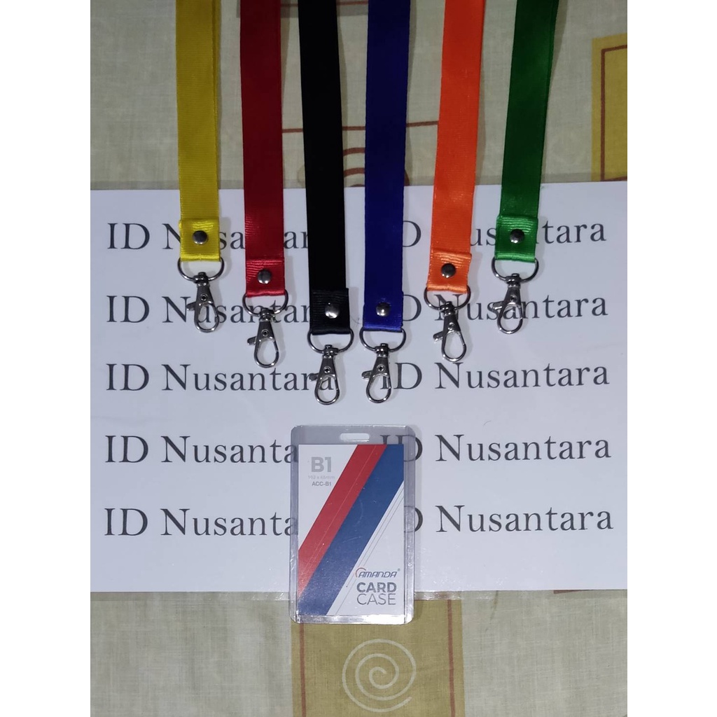 Plain 2cm Hook Strap Package+ID Card Case B1 | Shopee Philippines