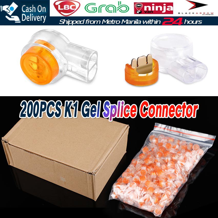 【Fast Delivery】200pcs K1 Terminal Cable Connection Connector Mini Wire ...