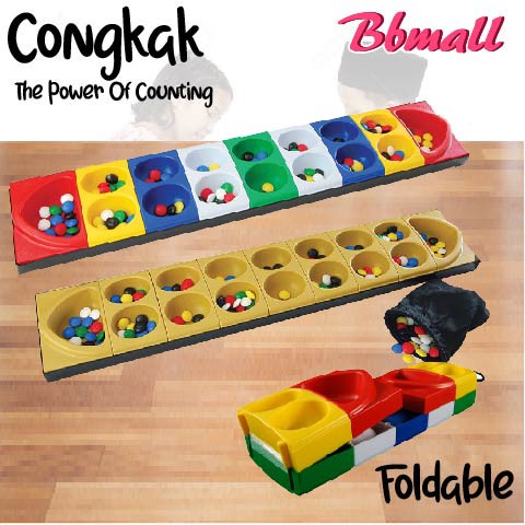 SPM GAMES Foldable Congkak Board With Marbles 16 Holes | Shopee Philippines