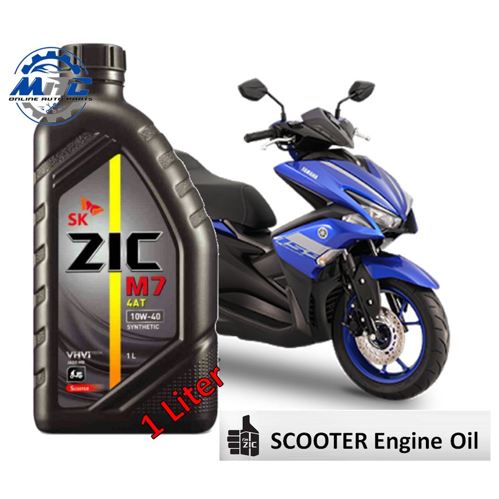 Zic m7 4AT 10w-40 Scooter SYNTHETIC Engine oil 1 Liter | Shopee Philippines